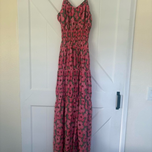 Benoa Swim | Dresses | Benoa Swim Pink Floral Maxi Dress Hau Print ...